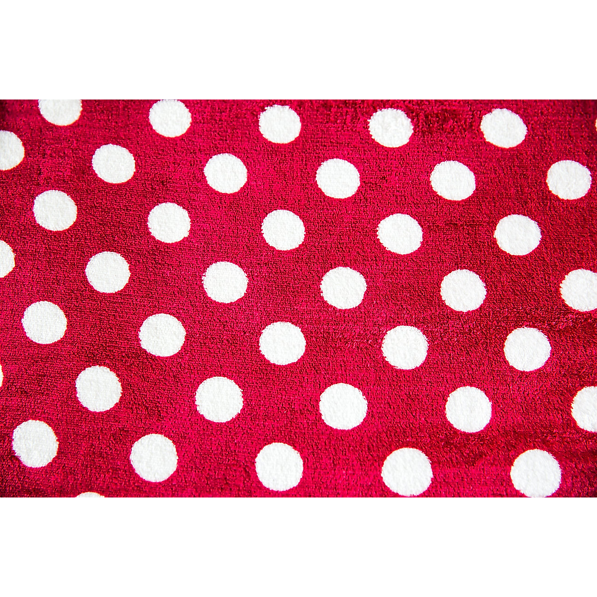 Aboo Kitchen Rugs 2 Pieces Memory Foam Kitchen Mat Non-Slip Red With White Dot (15.7"×23.6" + 15.7"×47.2" Red)