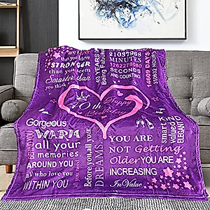 FTEFueie 40th Birthday Gifts for Women Blanket 50"x60", 40th Birthday Gifts Ideas, 1983 Birthday Gifts Throw Blanket Women, 40th Birthday Gifts for Sister Wife Mom, 40-Year-Old Birthday Gift Ideas