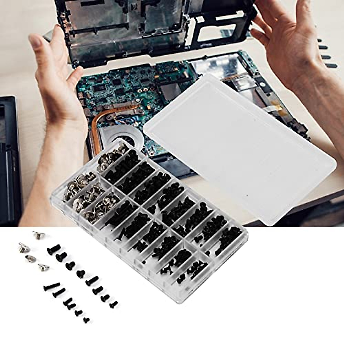 Computer Screw Kit, Fasteners 360Pcs Durable Alloy Steel Screws M2 M2.5 M3 for Electronic Product Maintain