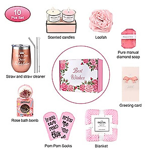 BVROSKI Birthday Gifts for Women,Care Package for Her Get Better Soon Self Care Gifts for Sick Friend,Get Well Soon Basket After Surgery Recovery,Thinking of You Box for Mom Sister