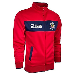 Icon Sports Chivas Jacket, Licensed Men's Chivas Del Guadalajara Full Zip Track Jacket (Small)