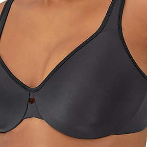 Lilyette by Bali Women's Plunge Into Comfort Keyhole Minimizer Bra,Onyx,36DDD