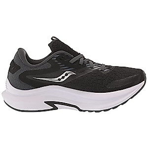 Saucony Women's AXON 2 Running Shoe, Black/White, 7.5