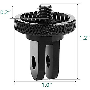 VIZEMO 4 PCS Aluminum Camera Tripod Adapter 1/4"-20 Conversion Adapter Mount Compatible with Gopro Action Cameras insta360 and Other Standard 1/4 Accessories（4 PCS）