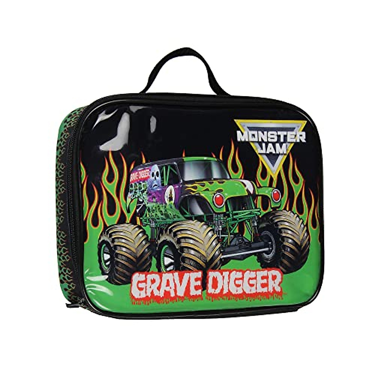 INTIMO Monster Jam Grave Digger Single Compartment Insulated Big Large Lunch Box Bag