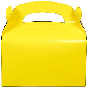 Yellow Gift Box, Party Favor Boxes (6.2 x 3.5 x 3.6 In, 24 Pack)