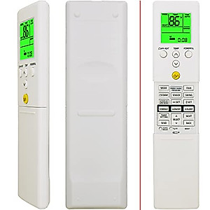 Replacement for Fujitsu Air Conditioner Remote Control AR-REM1U ARREM1U ASU9RLS3Y ASU12RLS3Y ASU15RLS3Y ASU30RLE, ASUG09LZAS ASUG12LZAS ASUG15LZAS Display in Both Fahrenheit and Celsius