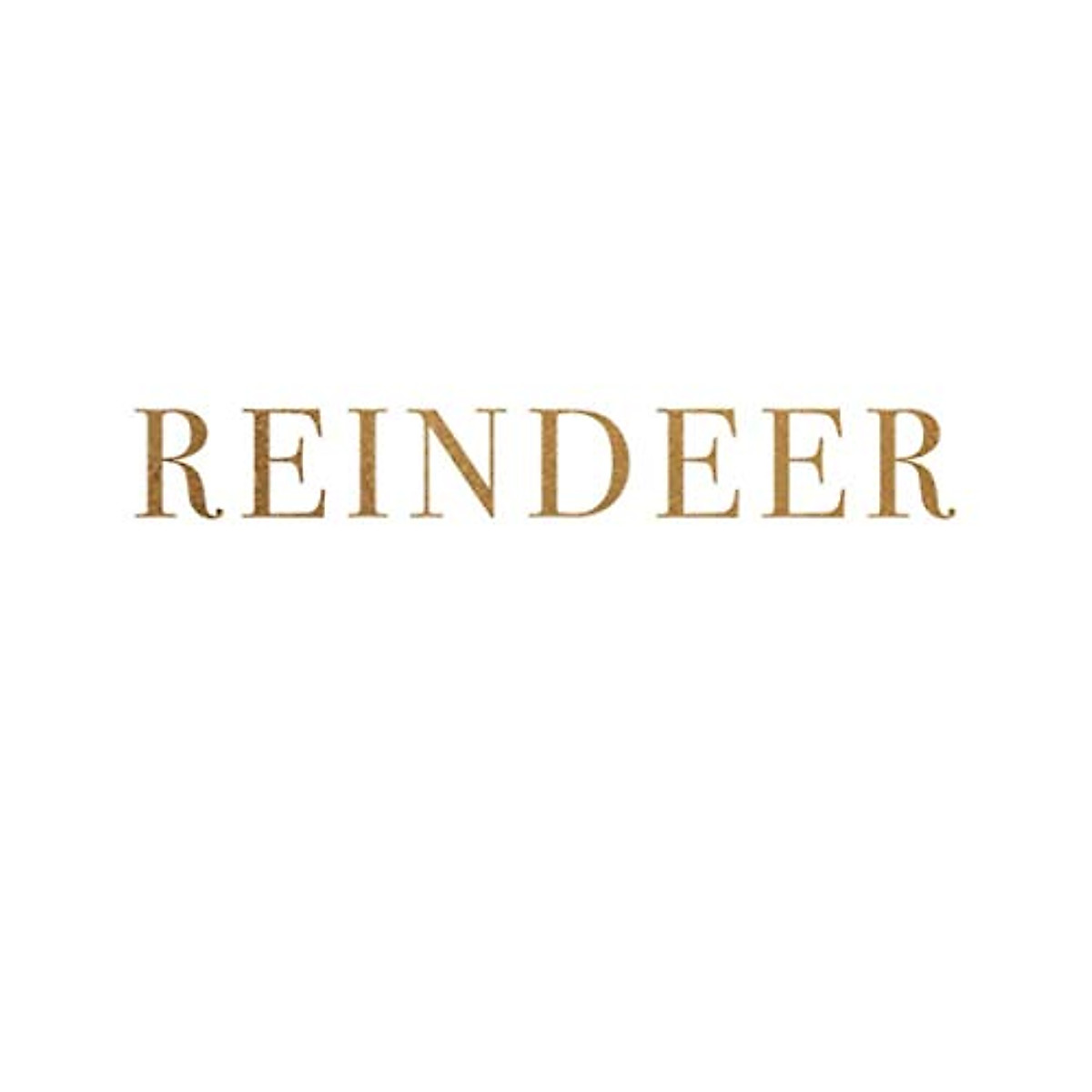 Reindeer: A decorative book for coffee tables, bookshelves and interior design styling | Stack deco books together to create a custom holiday message ... | Winter white (Christmas Book Shelf Decor)