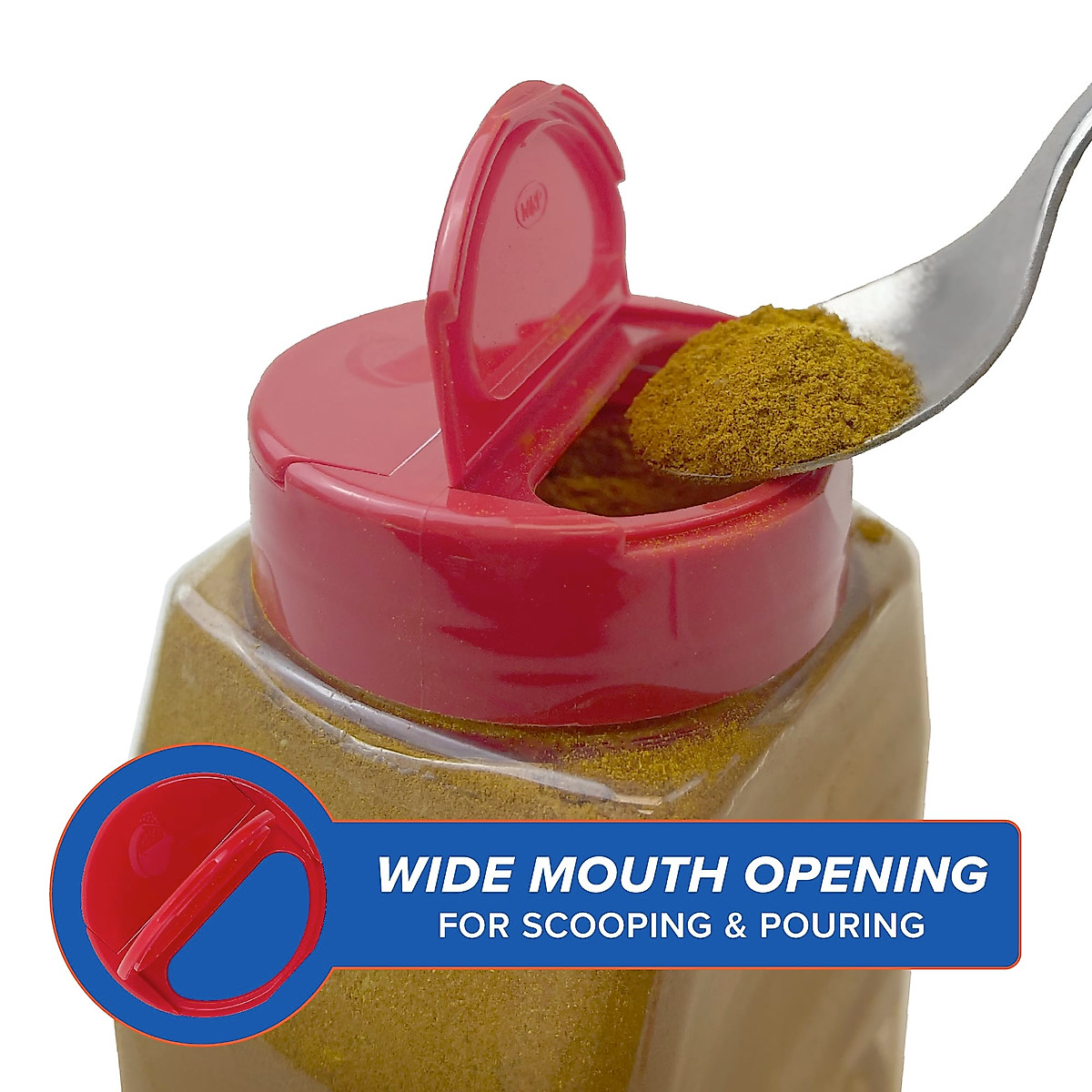 ePackageSupply 32 oz Plastic Spice Jars Bottles Containers are perfect for storing spices, herbs, and powders. Each jar comes with a lined cap, is BPA-free, and proudly made in the USA