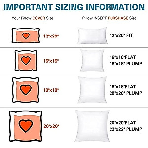 OTOSTAR Outdoor Waterproof Throw Pillow Inserts 18 x 18 Inches Premium Water Resistant Decorative Pillow Inserts Square Pillows for Couch Sham Cushion Stuffer Garden Furniture Patio Bench,Pack of 2