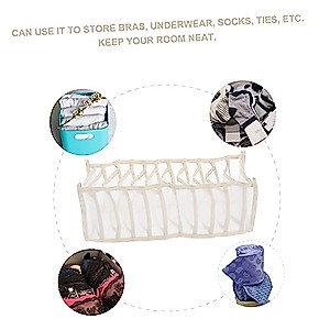 Alipis Bra Storage Box Storage Drawer Clothing Drawers Glove Compartment Organizer Closet Socks Organizer Drawer Divider Box Clothes Drawer Organizer Multiple Grids Box Bra Organizer Desk