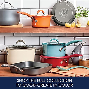 Rachael Ray Cook + Create Hard Anodized Nonstick Frying Pan/Skillet, 10 Inch - Black