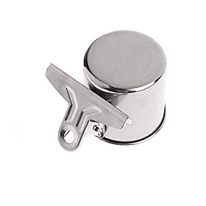 Hamster Food Dish 2Pcs Bird Feeding Dishes- Stainless Steel Birdcage Pet Food Water Bowls with Clip Hanging Pet Cage Cups Holder for Bird Parrot Cockatiel Conure Bird Accessories