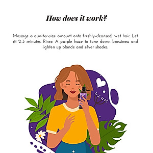 Artnaturals Purple Conditioner for Blonde Hair – (12 Fl Oz / 355ml) – Protects, Balances and Tones – Bleached, Color Treated and Silver Hair - Sulfate Free.