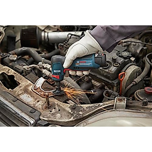 BOSCH GWG12V-20SB23 12V Max Brushless 1/4 In. Right Angle Die Grinder Kit with (2) 3.0 Ah Batteries
