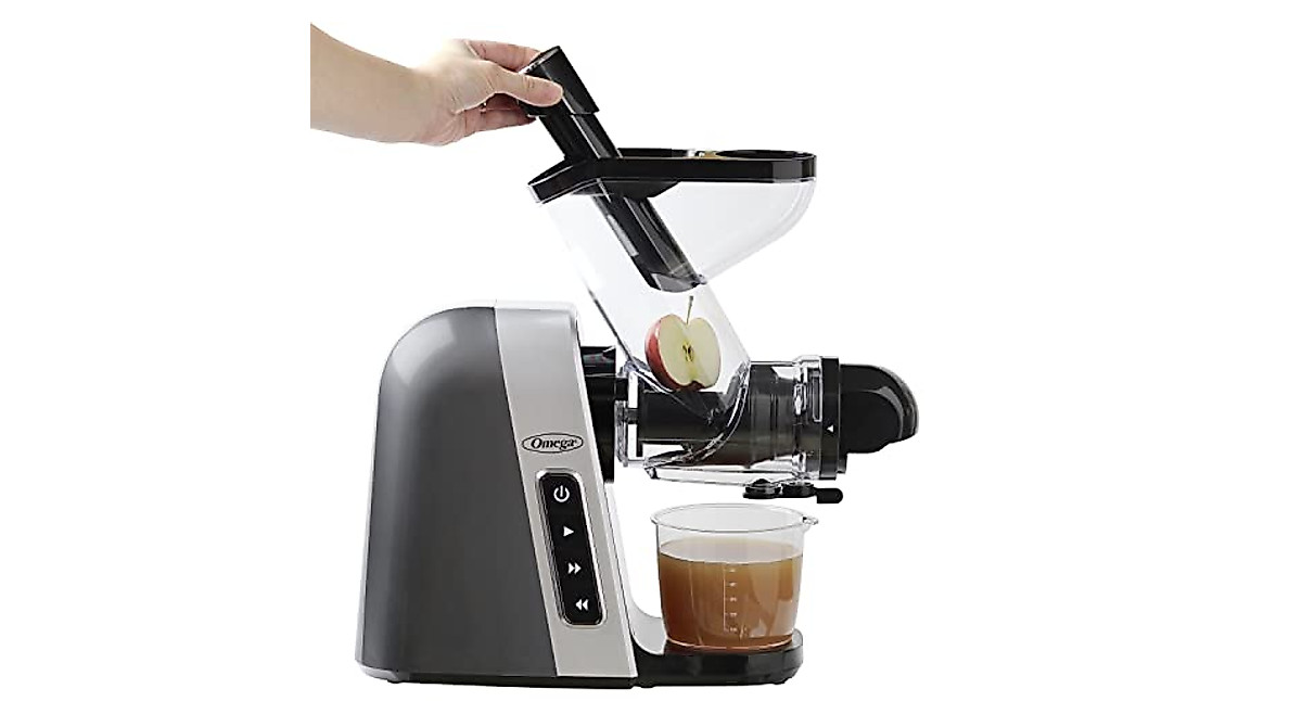 Omega MM400GY Cold Press Juicer - Max Nutrients, Low Noise & Easy Clean