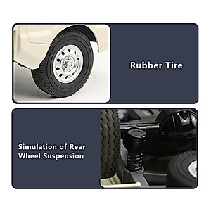 KAROYD RC Mini-Truck, D12mini 1/16 2.4Ghz RC Car Truck - White