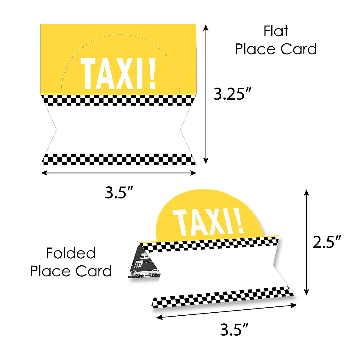 Big Dot of Happiness NYC Cityscape - New York City Party Tent Buffet Card - Table Setting Name Place Cards - Set of 24