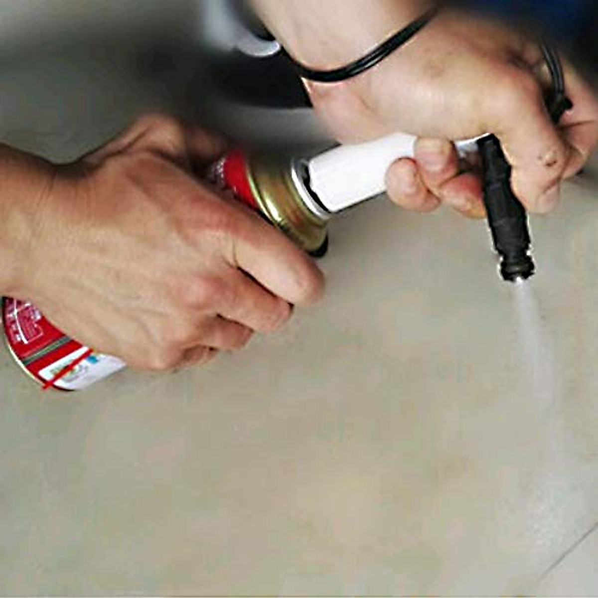 allsun em276 12V DIY Auto Fuel Injector Tester and Cleaner with 2 Adapters, 4 Pluse Modes Powerful Fuel System Vehicle Gasoline Pressure Diesel Short Circuit Protector