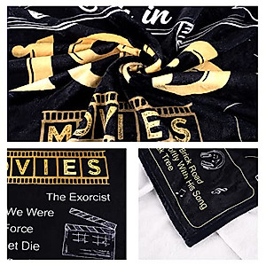 50th Birthday Gifts for Women Men 2023 Happy 50 Year Old Birthday Decorations for Her Him Back in 1973 Blanket to Husband Wife Dad Mom 50th Birthday Gift Ideas Cheers to 50 Years Present Throw 60"x50"