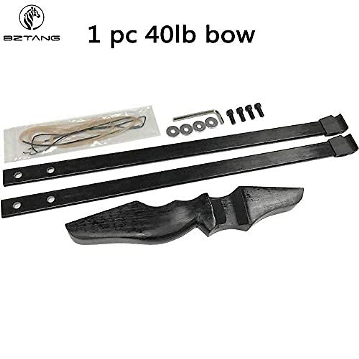 BZTANG Honor Archery Recurve Takedown Bow and Arrow Set 40lbs for Youth Adult Beginners Training Practice Wooden Straight Bow Longbow Kit