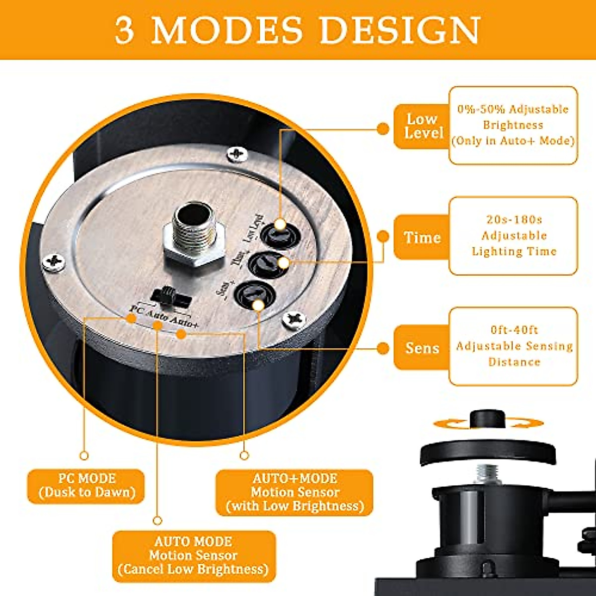 PTRWOROA Dusk to Dawn Motion Sensor Outdoor Wall Lights, Black Exterior Wall Sconce Lantern Lighting with Seed Glass, Wall Mounted Light Fixture for Garage Porch Patio