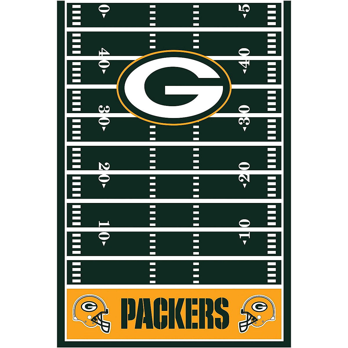 Green Bay Packers Plastic Table Cover - 54" x 96" (1 Piece) - Vibrant, Durable Plastic, Perfect for Tailgates & Game Day Parties