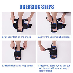 GHORTHOUD Post op Shoe for Broken Toe Lightweight Shoes Medical Orthopedic Foot Brace Off-loading Healing shoe for Foot Surgery (Medium)