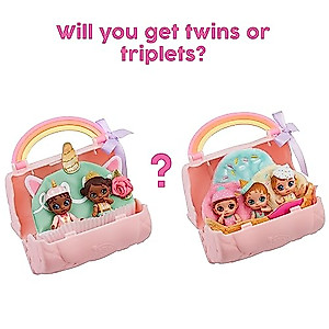 BABY born Surprise Mini Babies Series 6 - Unwrap Surprise Twins or Triplets Collectible Baby Dolls, Sweets-Theme, Includes Soft Swaddle, Molded Diaper Bag Package for On-the-Go Play, Kids Ages 4 & Up