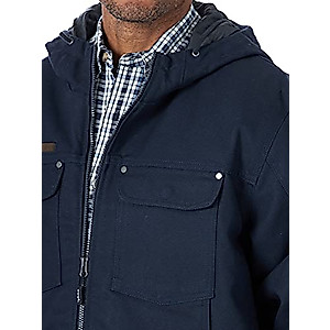 Wrangler Riggs Workwear Men's Tough Layers Canvas Work Jacket, Dark Navy, Medium