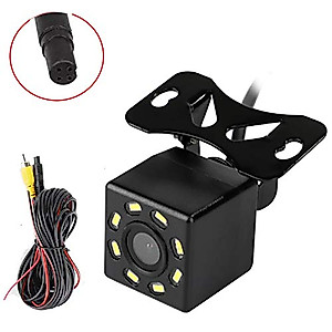 DUTTY Car Rear View Camera Universal 8 LED Night Vision Backup Parking Reverse Camera Waterproof 170 Wide Angle HD Color Image