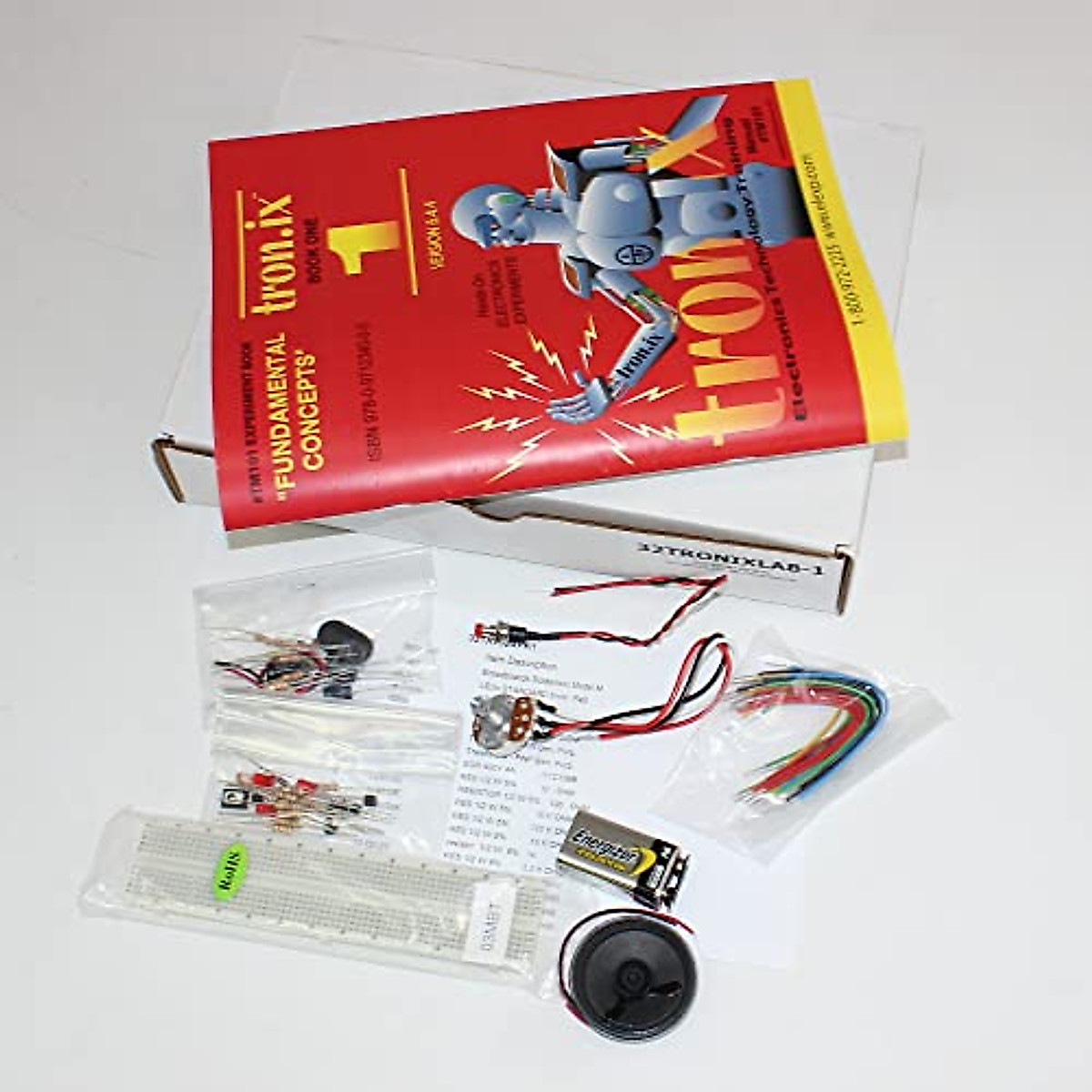 Circuit Specialists - Fundamentals of Electronics Lab Kit - 40 Projects in One Kit - DIY - Soldering Practice - Educational Kits - Kit Parts