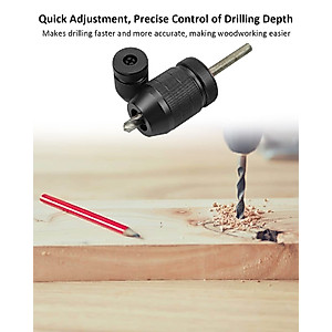 2Pcs Drill Depth Stop for Drill Bits Drill Size Range 5/64"-3/16",15/64"-7/16" Drill Size Range 5/64"-3/16",15/64"-7/16" Aluminum Drill Bit Stop Collar Set Woodworking Tools