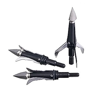 New Archery Products Shockwave Crossbow Mechanical Broadhead 100 Grain 3 Blade Three Pack