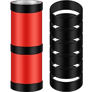 6 Pack Silicone Bands for Tumbler Elastic Sublimation Paper Holder Ring Bands Wrapping Prevent Ghosting Sublimation Tight Fitting Heat Resistant for Tumbler Accessories