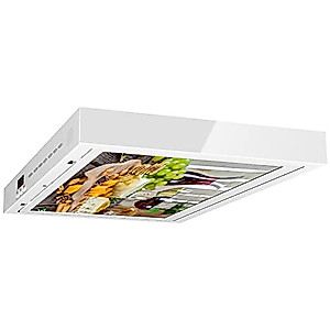 SYLVOX Kitchen TV,15.6 inch Under Cabinet TV, Televison for Kitchen, Smart TV Built-in Google Play, Support WiFi Bluetooth, 1080P Small TV for RV Camper, Bedroom, Boat