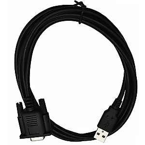 Dafensoy USB to RS232 Serial Adapter, USB A Male to DB9 Pin Female Serial Converter Cable,Suitable for Connecting Computers and Various Serial Devices - Black 1.8M/6Feet