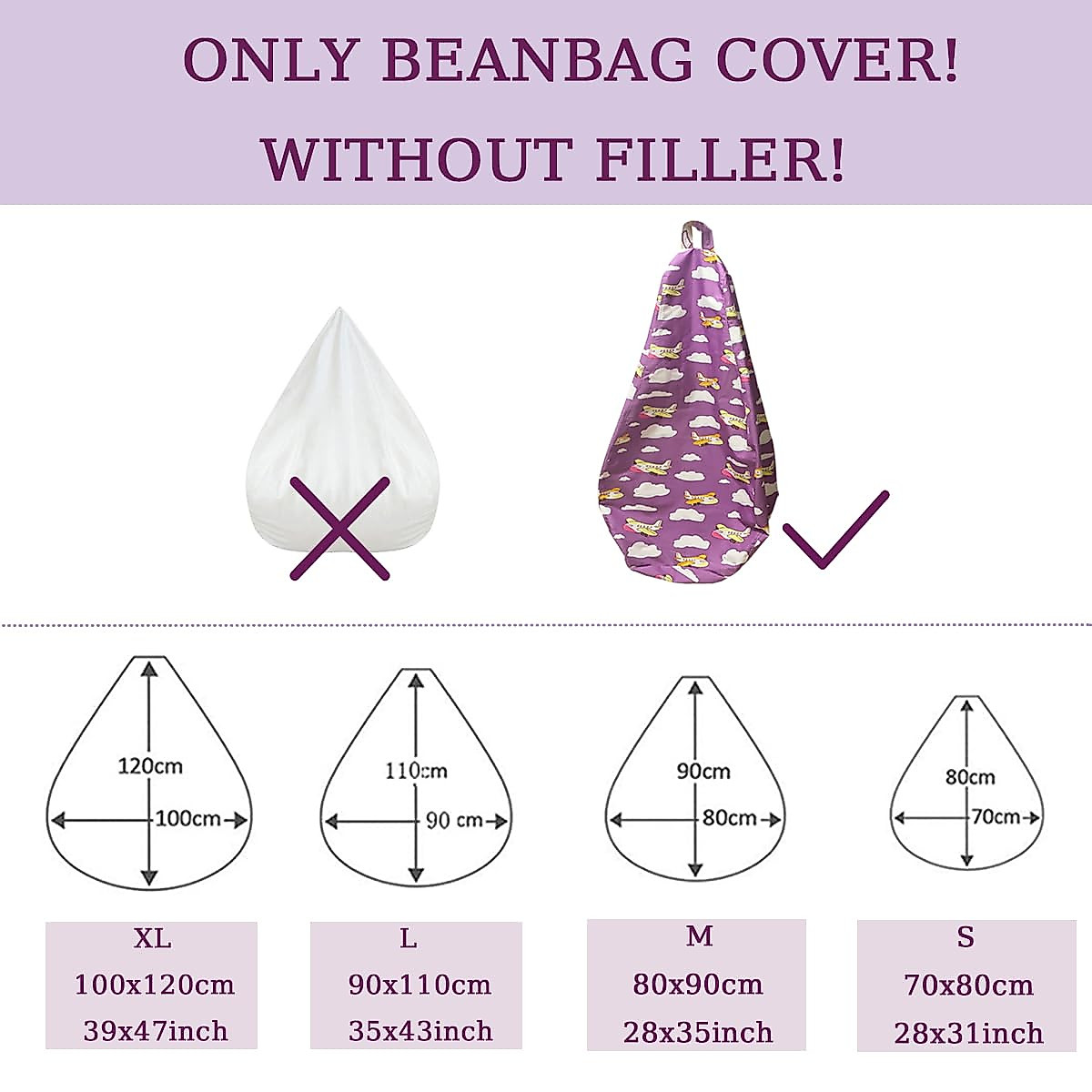 Lukery 3D Solid Color Stuffed Animal Storage Bean Bag Chair Cover for Kids and Adults, Stuffable Beanbag (No Filler) Living Room Washable Bean Bag Lazy Sofa (S/27.6x31.5'',Green)