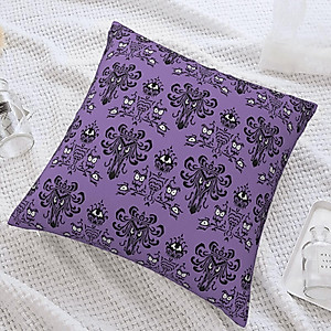 Befodam Haunted The Mansion Throw Pillow Covers Square 18x18 Inch Pillowcases for Home Sofa Cushion Cover Living Room Outdoo Decor