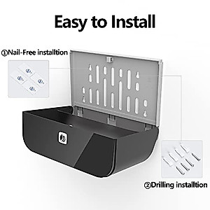 PLUSSEN Paper Towel Dispenser Wall Mount,Black Commercial Paper Towels Holder Dispensing Multi-Fold Trifold Tissue for Bathroom Kitchen Office