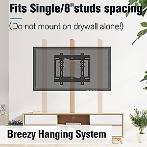 Mounting Dream TV Wall Mount for Most 17-42" TVs, Tilt TV Mount Bracket up to VESA 200 x 200mm and 44 LBS Loading, Fits for Single/ 8" Wood Studs, Low Profile and Space Saving MD2268-S