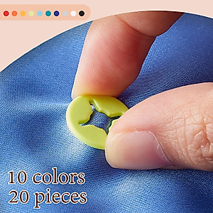 Juexica Running Bib Clips Race Number Buckle Fixing System Triathlon Race Bib Holder Marathon Fastener Holder for Field Event(Mixed Colors)