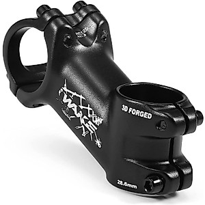 ZECHAO Mountain Road Bike Stem,Ultralight 25 Degree Bike Stem Handlebar 31.8mm Mountain Bike Stem 70/80/90/100/110mm Bike Parts Bike Stem (Color : Black, Size : 70mm)