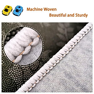 GOJAGOT Kids Carpet Playmat, Car Rugs for Kids Toy Cars, Toddler Activity Mat for Race Cars and Toys, Play Rug Kids Makes a Fun Gift Idea for Boys & Girls.(Gray, 2'6"x4')