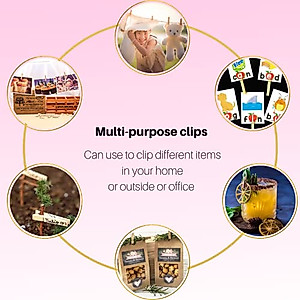 Small Clothes Pin, Mini Clothespins for Crafts,100 PCS Mini Clothes Pins Wooden with Storage Bag,Small Clothes Pins for Photos,Crafts,Hanging Clothes,Baby Shower,Display Artwork