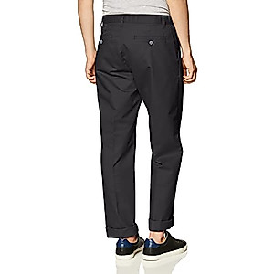 Lee Men's Total Freedom Relaxed Fit Flat Front Pant - 33W x 29L - Black