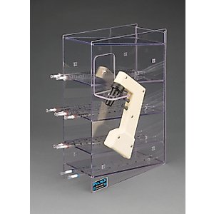 4 Pocket Serological Pipette Holder (PETG) (VHB Adhesive Tape, Pipette Controller Bracket (BRK 3/8))