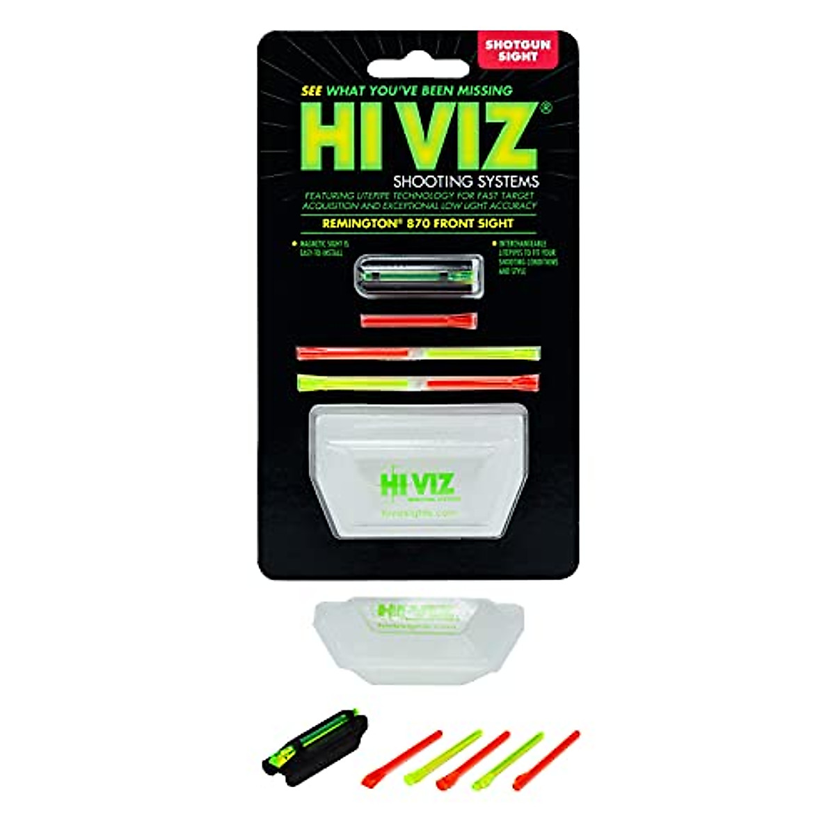 HIVIZ Remington ETA Fiber Optic Sight, Green and Red