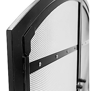 Pleasant Hearth Harper Arched Fireplace Screen with Doors