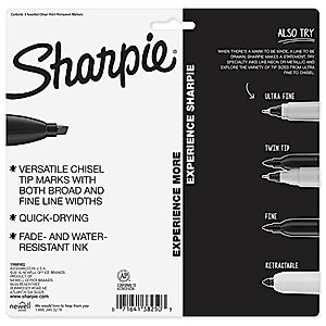 Sharpie 38250Pp Permanent Marker 5.3Mm Chisel Tip Assorted 8/Set (San38250pp)